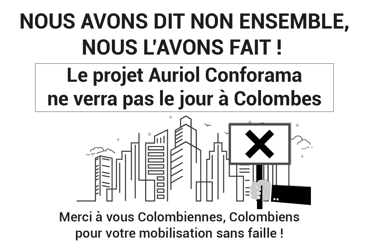 Le projet Auriol Conforama est annulé ! – Colombes c'est Vous